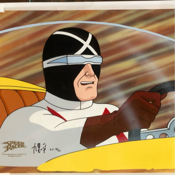 Speed Racer Enterprises | Art | Speed Racer Hand Painted Cel Signed ...